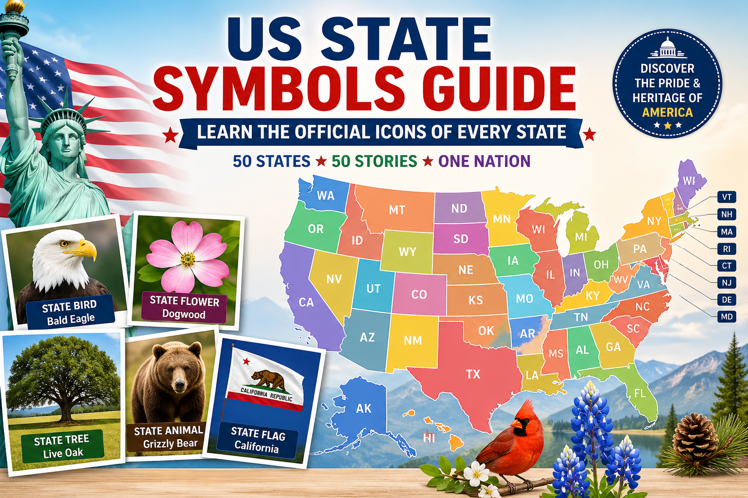 US State Symbols Guide: Learn the Official Icons of Every State ...